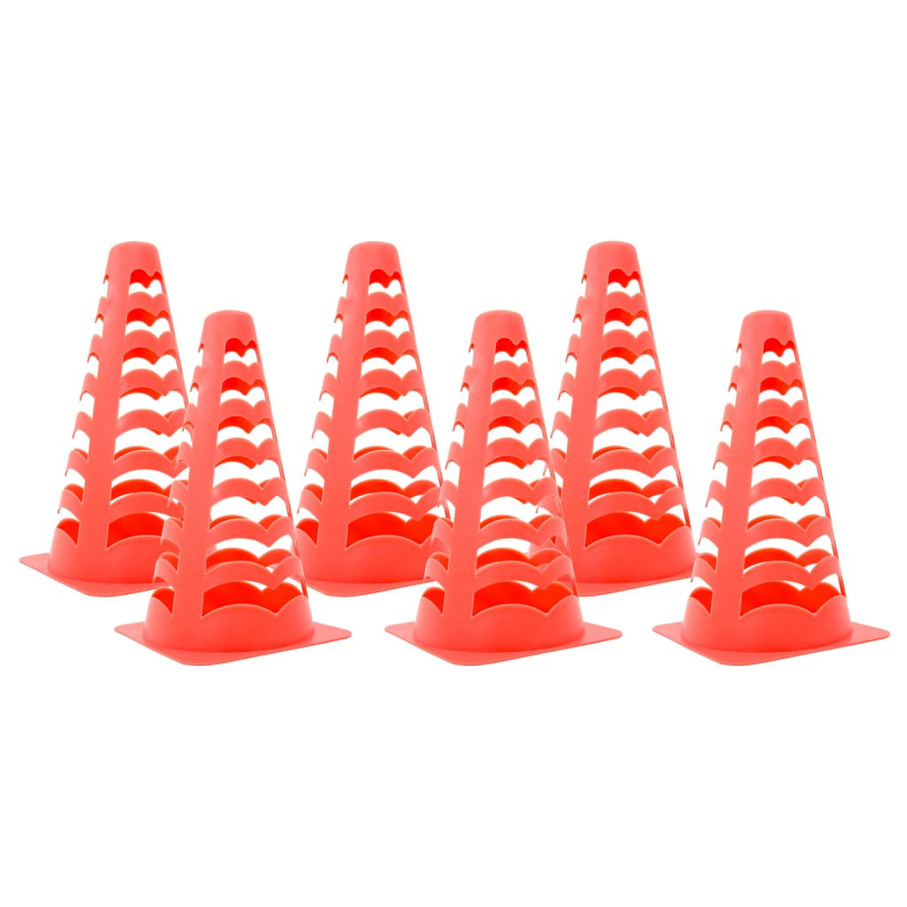 Vidaxl Football Cones 6 Pcs Stackable Orange 5.1X5.1X8.9" | Wayfair