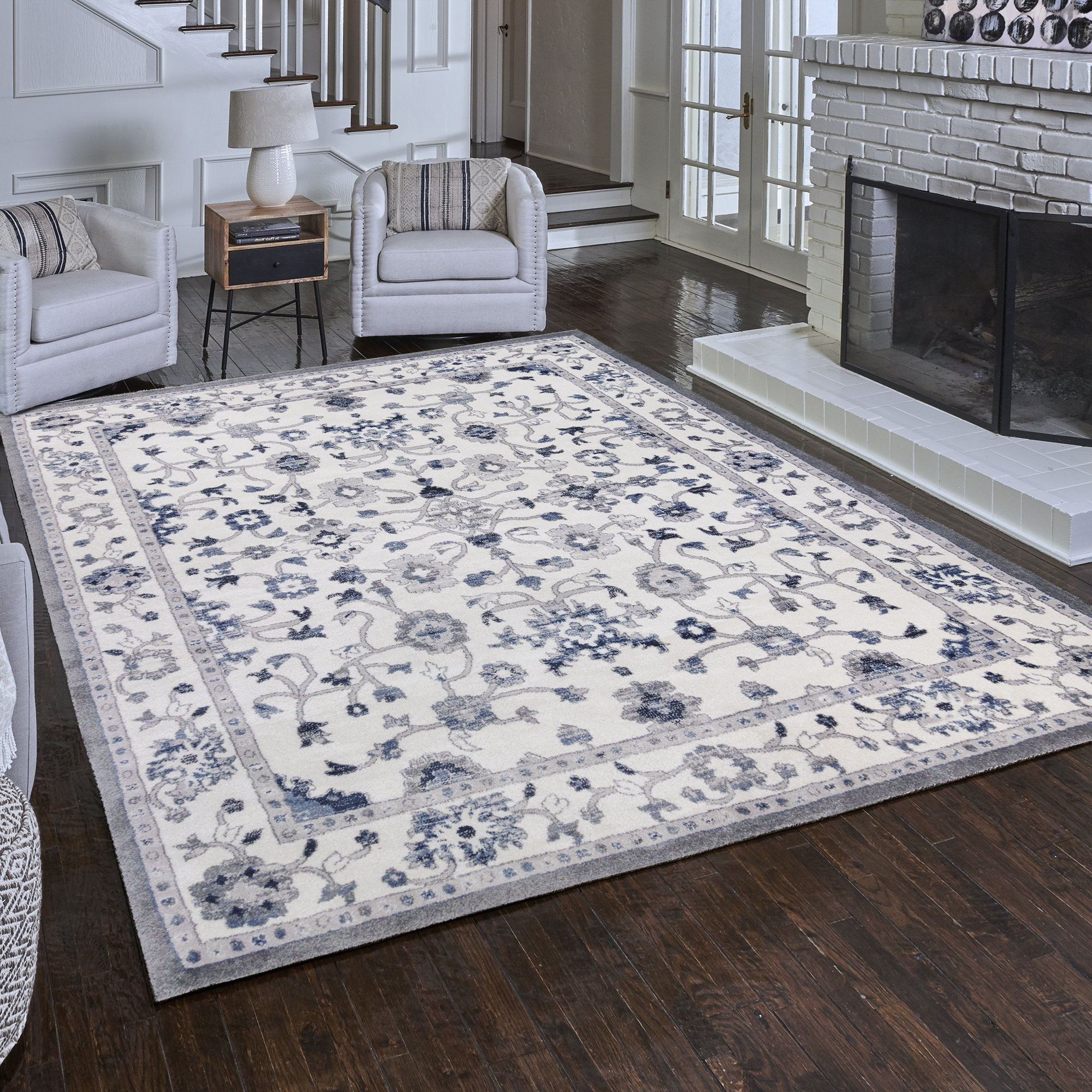 Gertmenian Baran Jaffa Ivory Area Rug (5'3" X 7') By Gertmenian | Wayfair