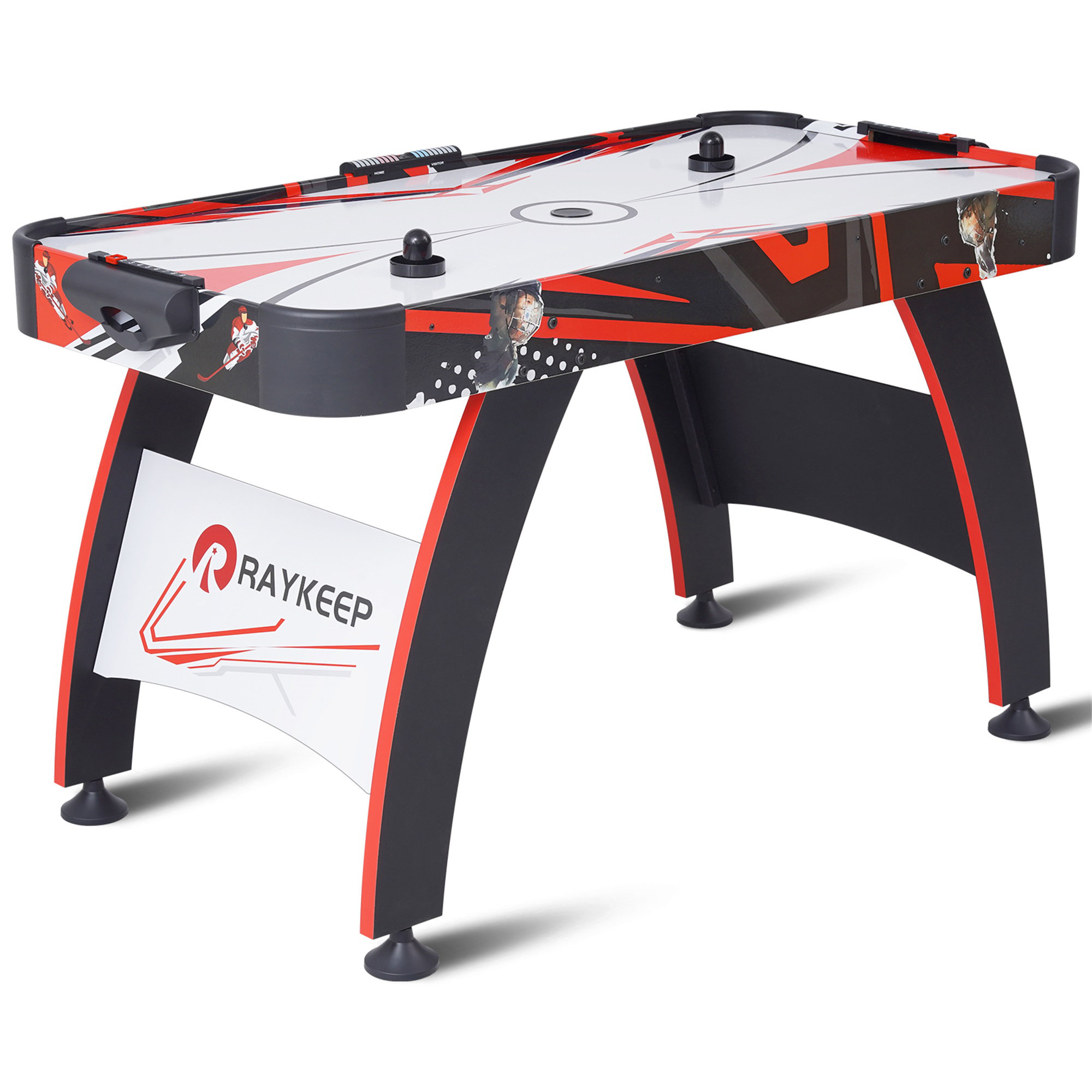 RayChee 54" Air Hockey Table with 2 Pucks, 2 Pushers, LED Scoreboard ...