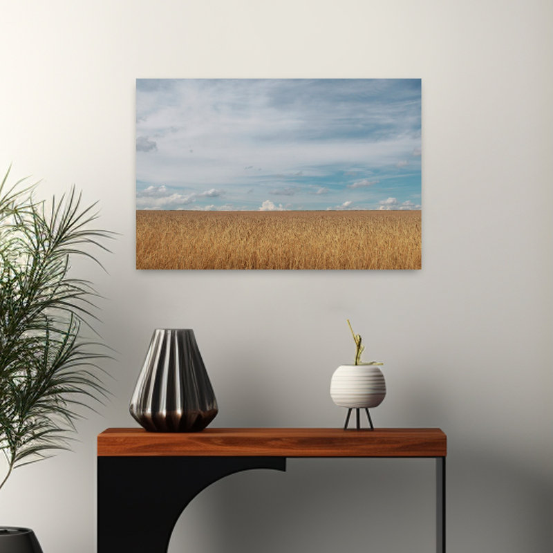 Ophelia & Co. Golden Summer Field Abstract Contemporary Landscape ...