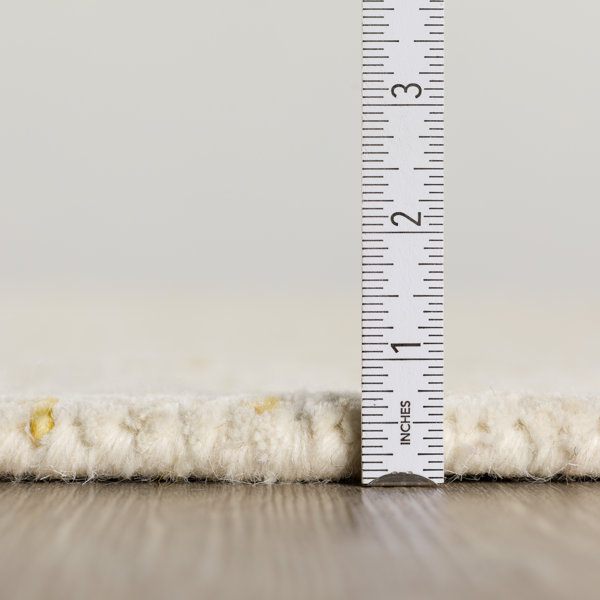 Sand & Stable Kristin Handmade Wool Ivory Rug & Reviews | Wayfair