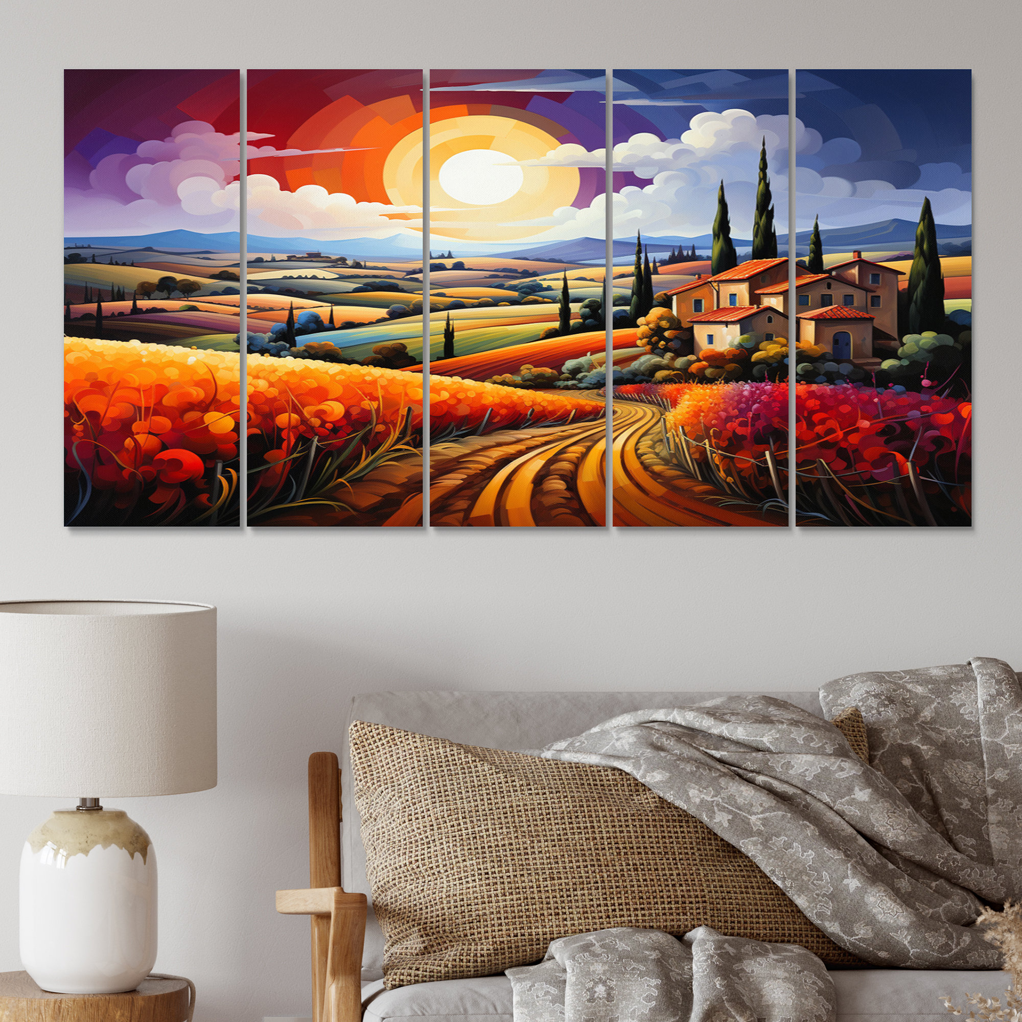 Latitude Run® Italy Tuscan Vineyards IV - Italy Wall Art Print - 5 ...