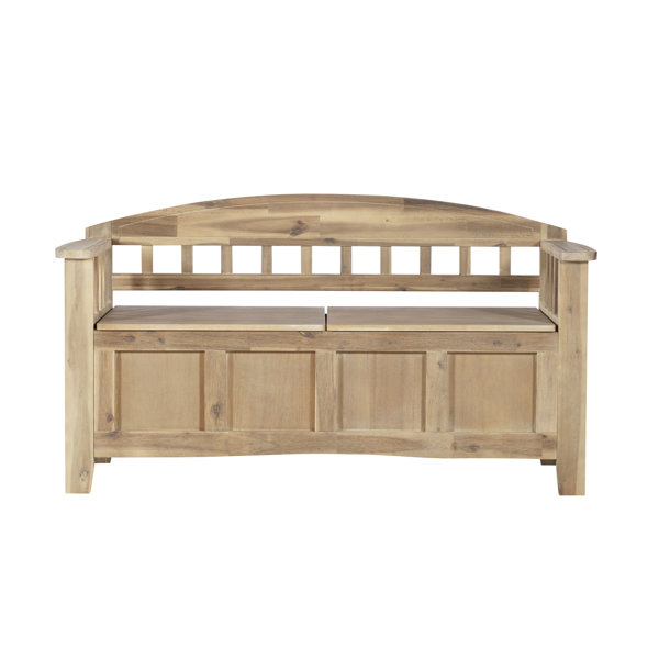 Gracie Oaks Naja Solid Wood Storage Bench & Reviews | Wayfair
