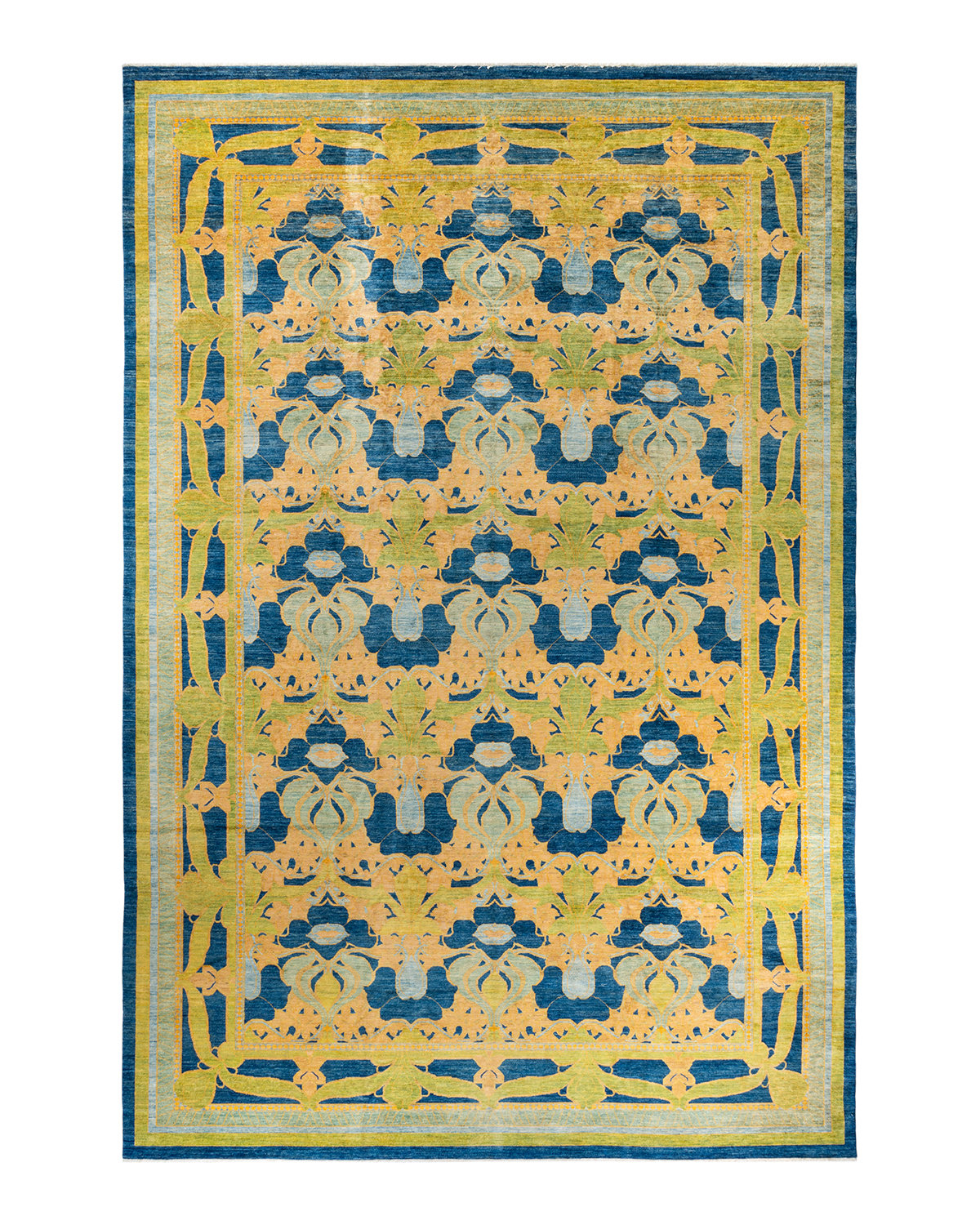 Isabelline Donny One-of-a-Kind 12'1" x 17'4" 2000s Area Rug in Blue ...
