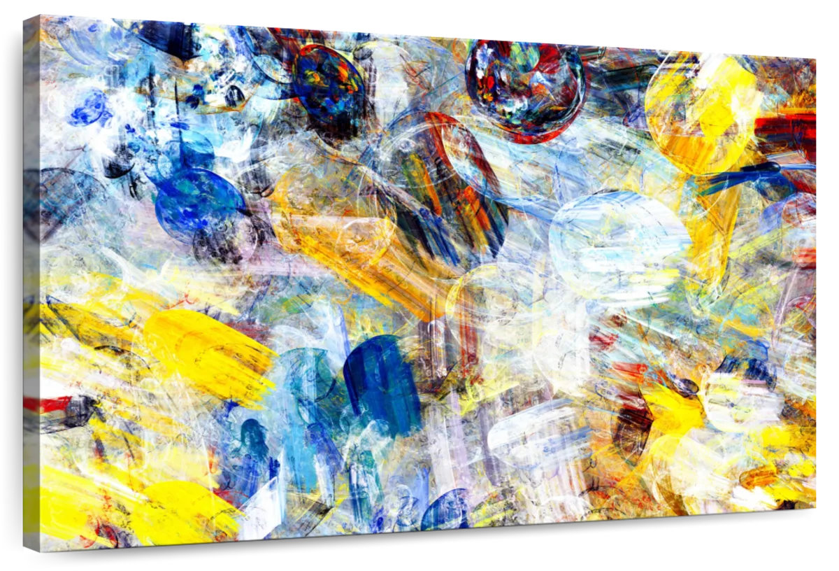 Wade Logan® Avery Bright Abstract | Wayfair