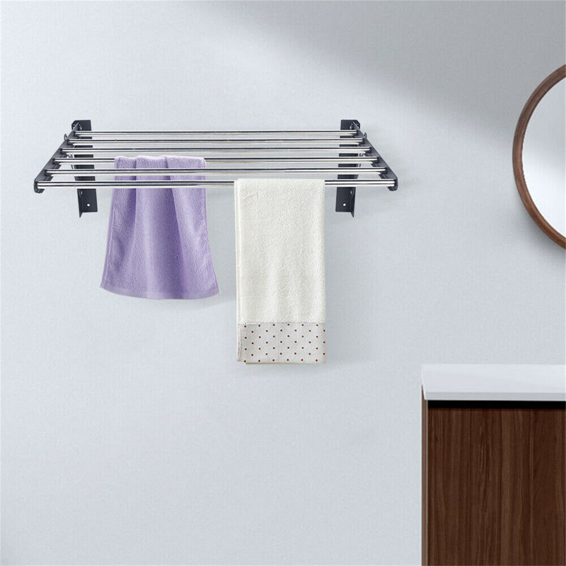 Rebrilliant Stainless Steel Wall Mounted Drying Rack & Reviews | Wayfair