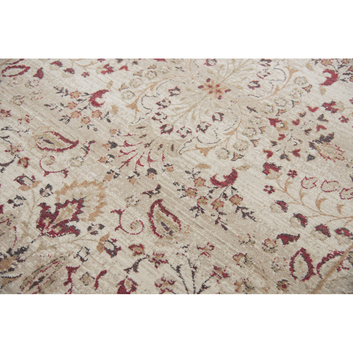 One Allium Way® Thora Floral Wool Ivory Area Rug & Reviews | Wayfair