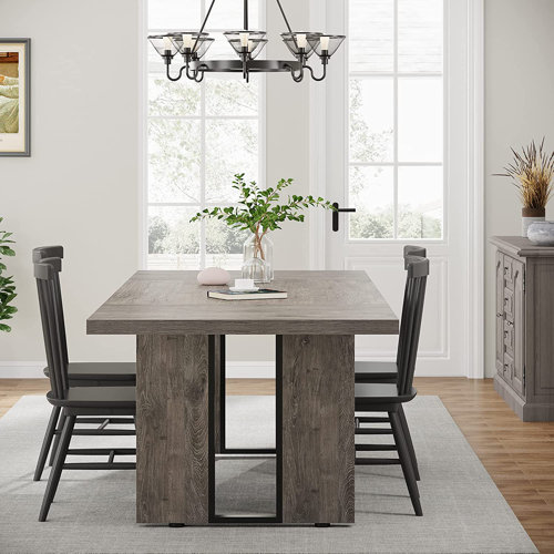 Gray Wood Kitchen & Dining Tables You'll Love | Wayfair