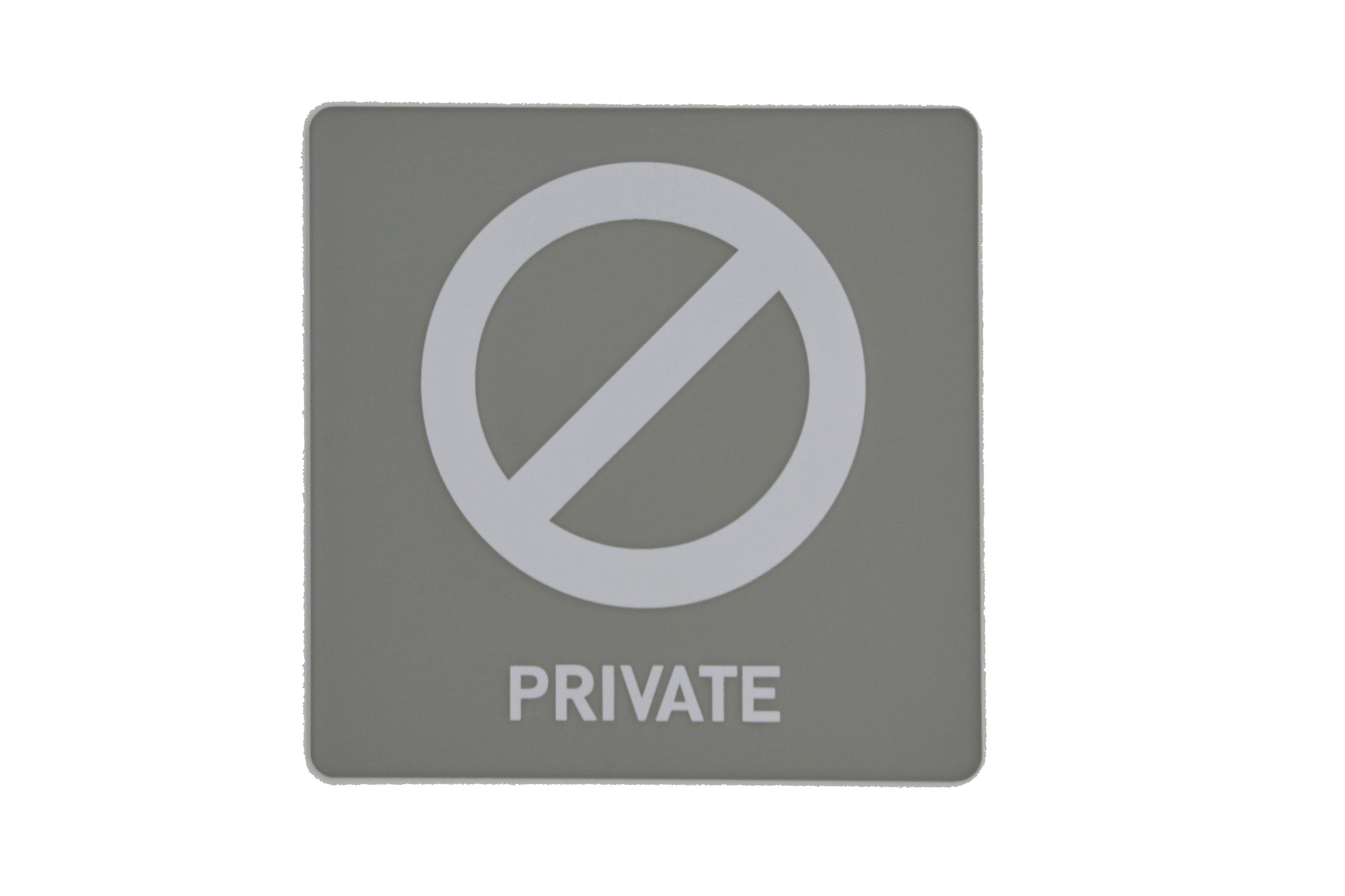 FixtureDisplays Gray Privat No-Entry Office Sign Limit Access Area Sign ...