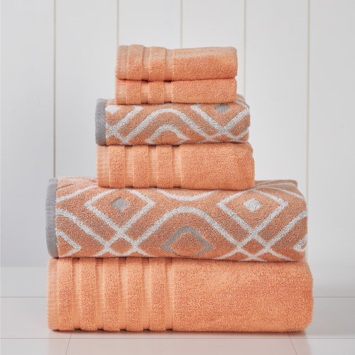 Orange Bath Towels You'll Love | Wayfair