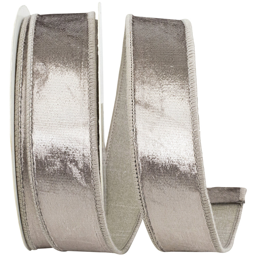The Holiday Aisle® Designer Plush Velvet Elite Wired Edge Ribbon | Wayfair