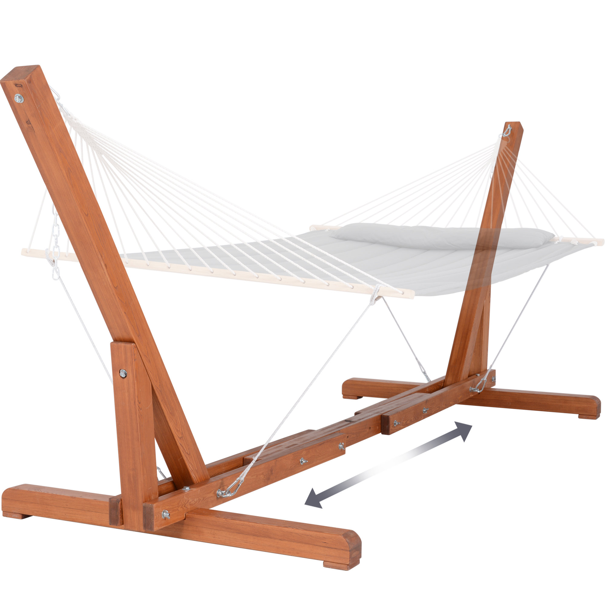 Arlmont & Co. Support pour hamac standard en bois Raynae & Reviews ...