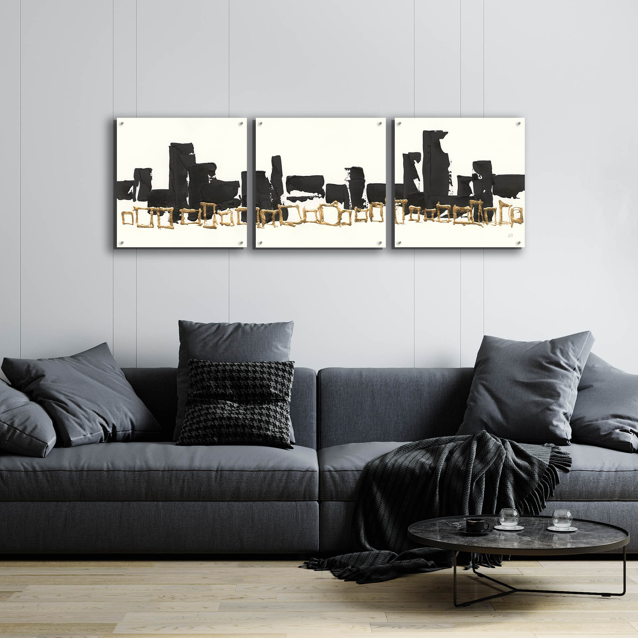 Epic Art 'Gilded Boxes I' By Chris Paschke, 3 Piec " Gilded Boxes I ...