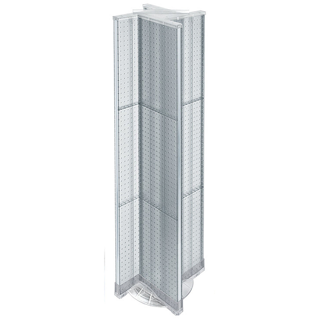 Azar Displays Pinwheel Pegboard Floor Display on Revolving Base ...