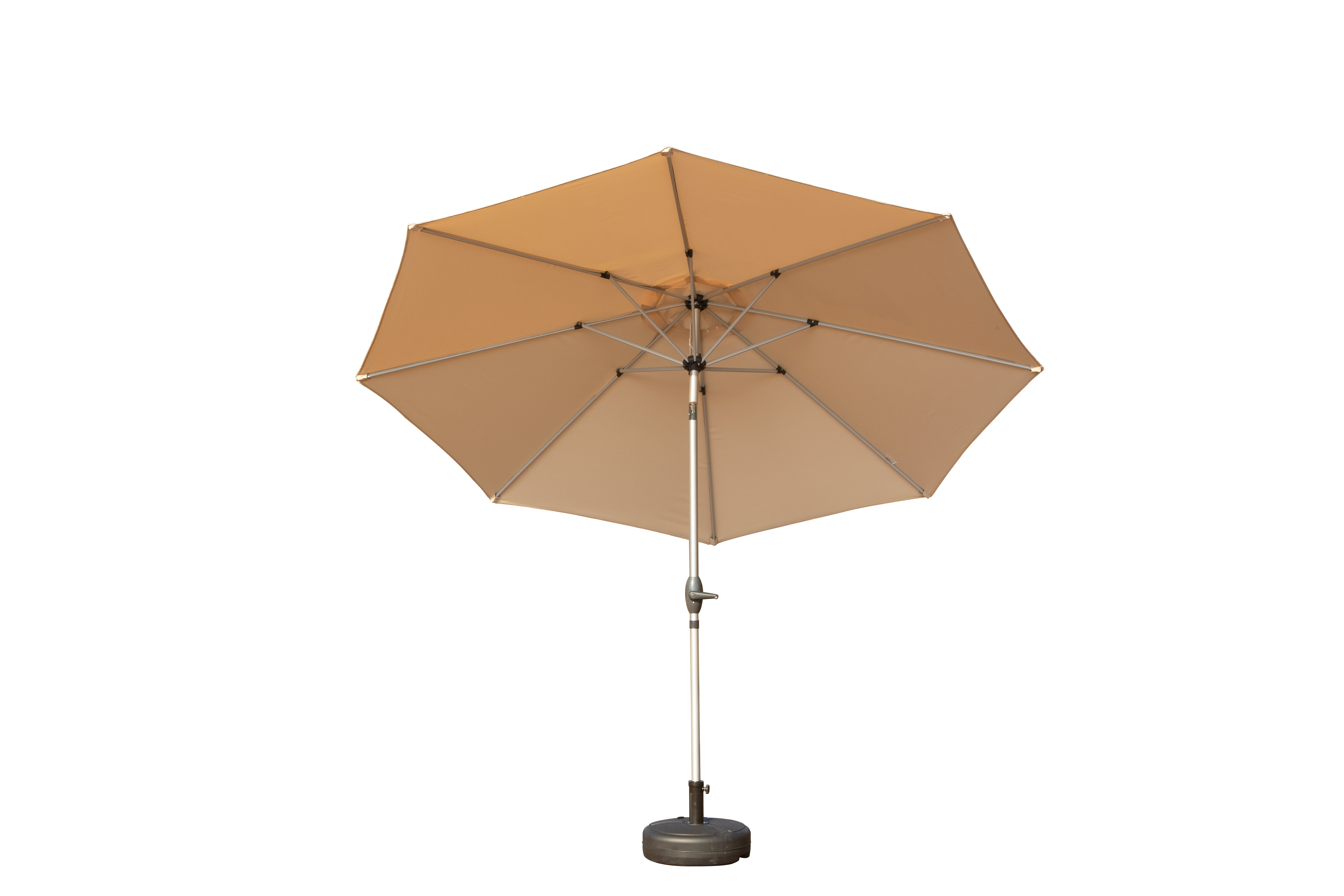 Arlmont & Co. 9FT Patio Umbrella with Push Button Tilt, Crank, UV ...
