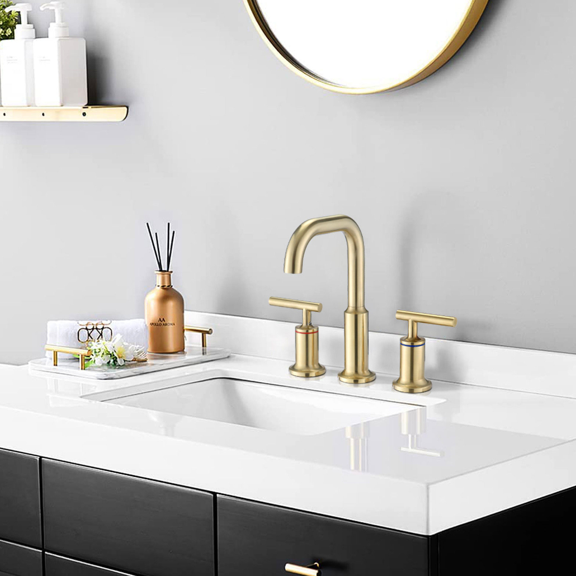 ArtisanArcade 8 Inch Sink Faucet- , Corrosion, Ceramic Disc Valve ...