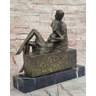 Bronzhaus Relaxed Couple Bronze Sculpture – Intimate Sitting Lovers ...