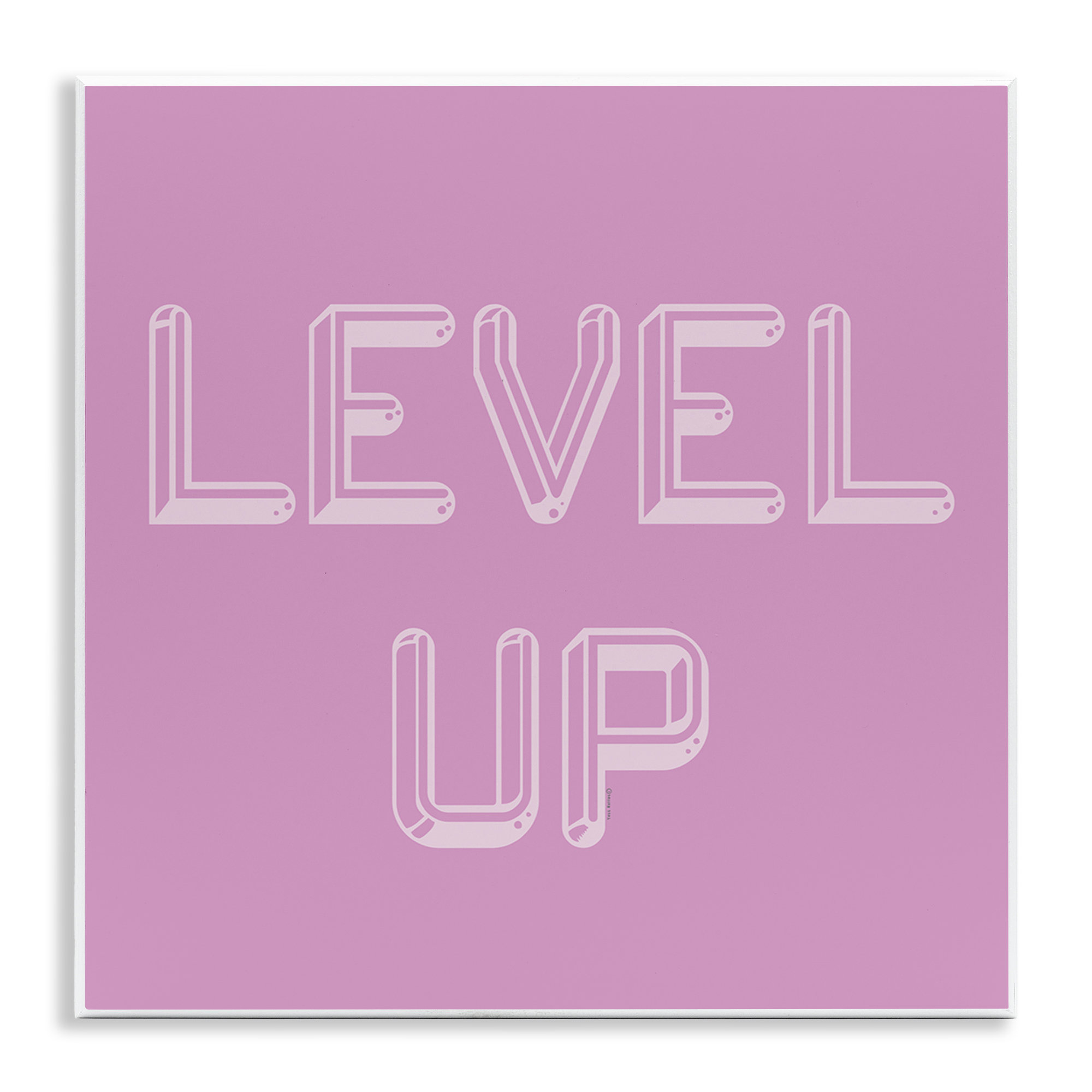 Wrought Studio™ Level Up Purple & White Wall Plaque, design by Yass ...