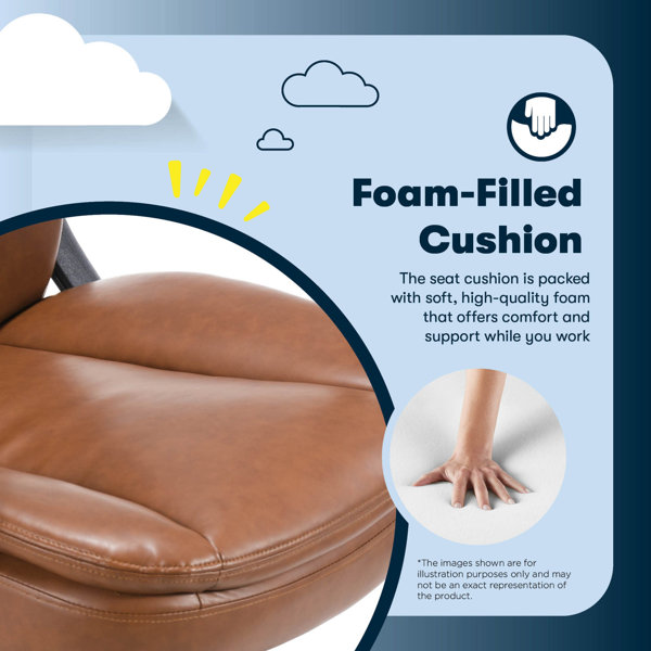 Serta Comfort Ergo Office Chair, Ergonomic Mid-Back with Lumbar Support ...