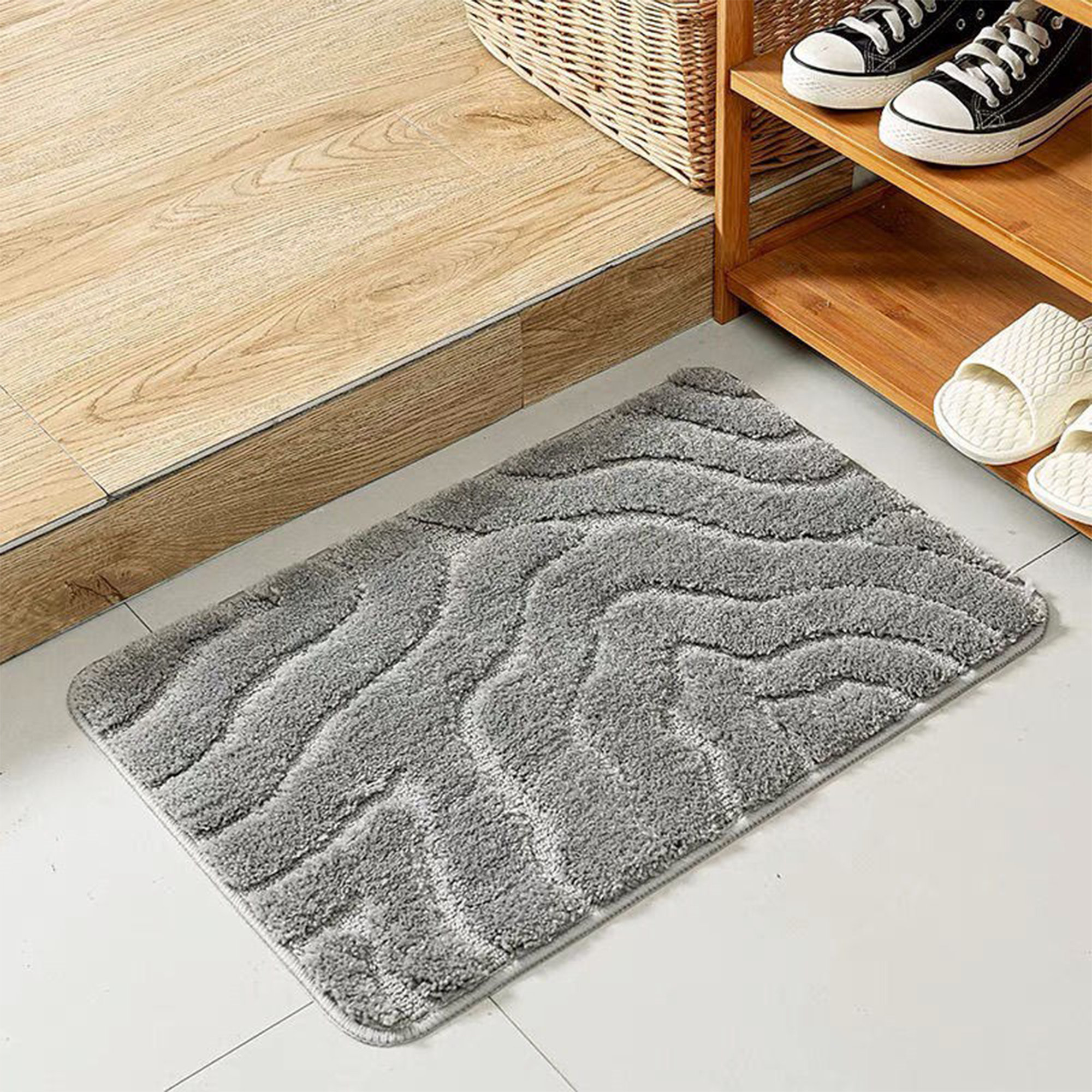 Wrought Studio™ Angiolina Soft Absorbent Microfiber Bathroom Rugs with ...