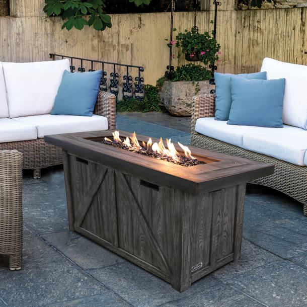 Sunbeam Wine Barrel Concrete Propane/Natural Gas Fire Pit & Reviews ...