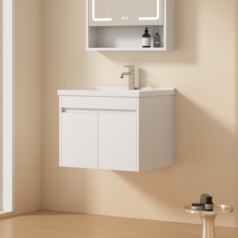Ebern Designs 24 Inch Bathroom Vanity with Sink Combo, Wall Mounted ...