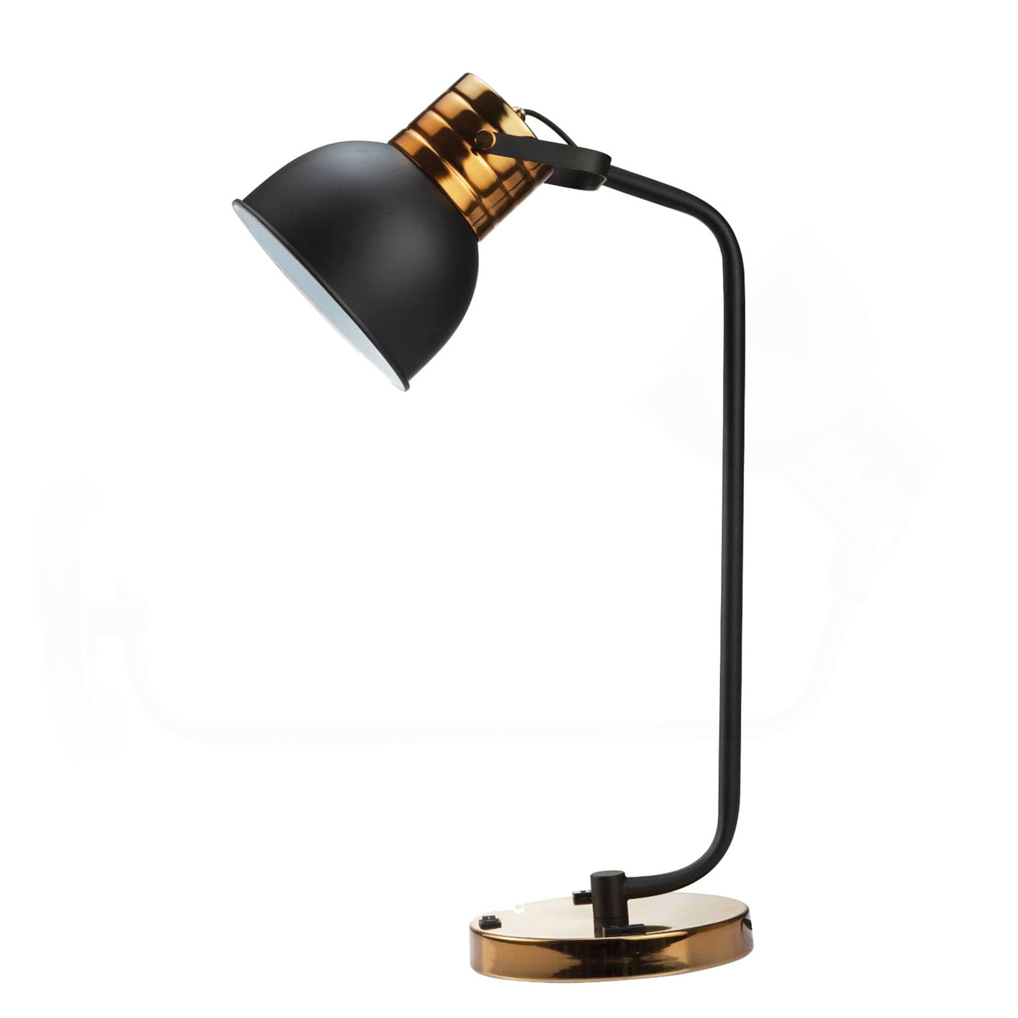 Hokku Designs Luxury Look Contemporary 1pc Table Lamp Black Metal Shade ...