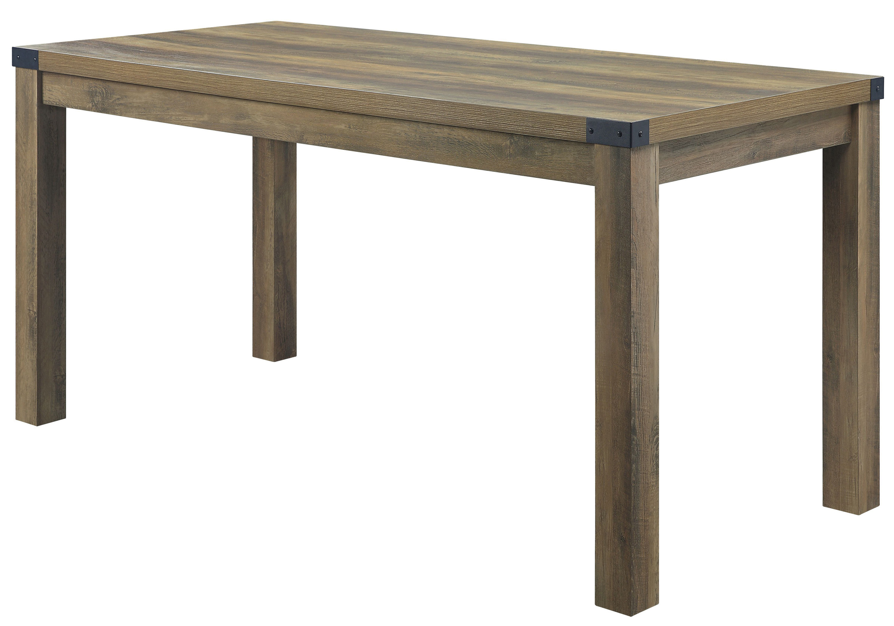 Plethoria Marchetto Rustic Oak Rectangular Dining Table | Wayfair