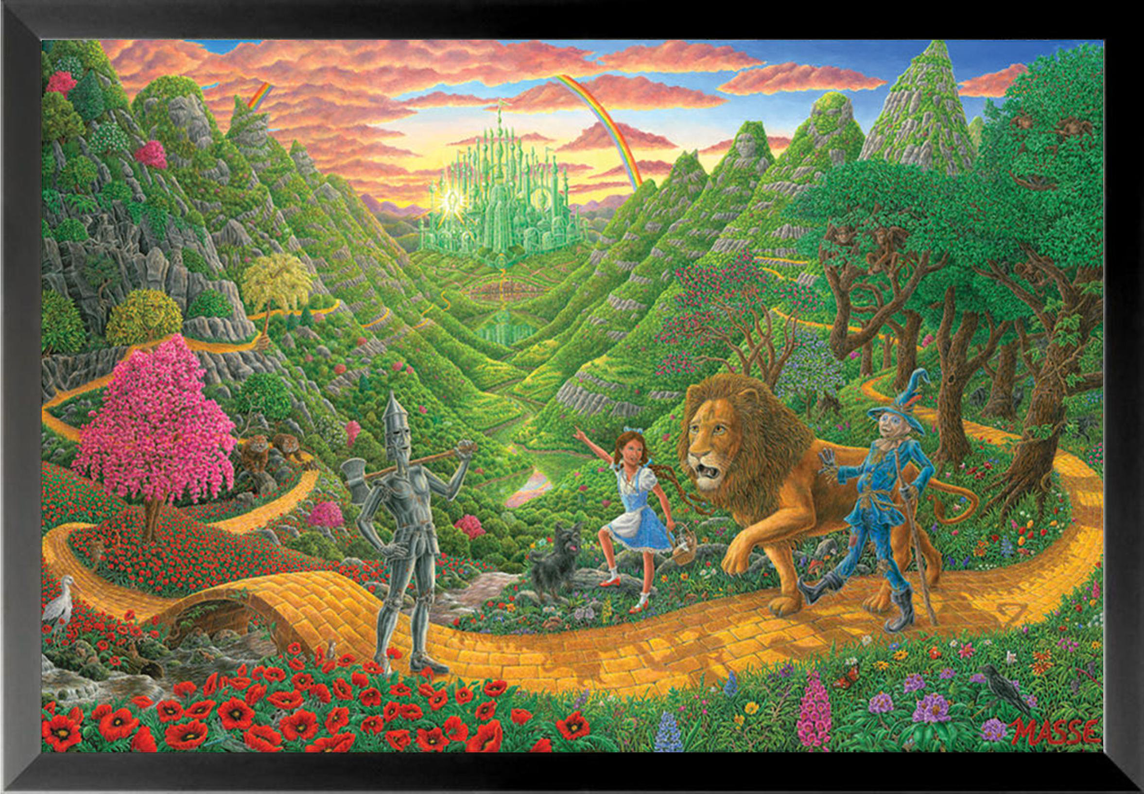 Buy Art For Less Wizard of Oz by Tom Masse - Picture Frame Painting ...