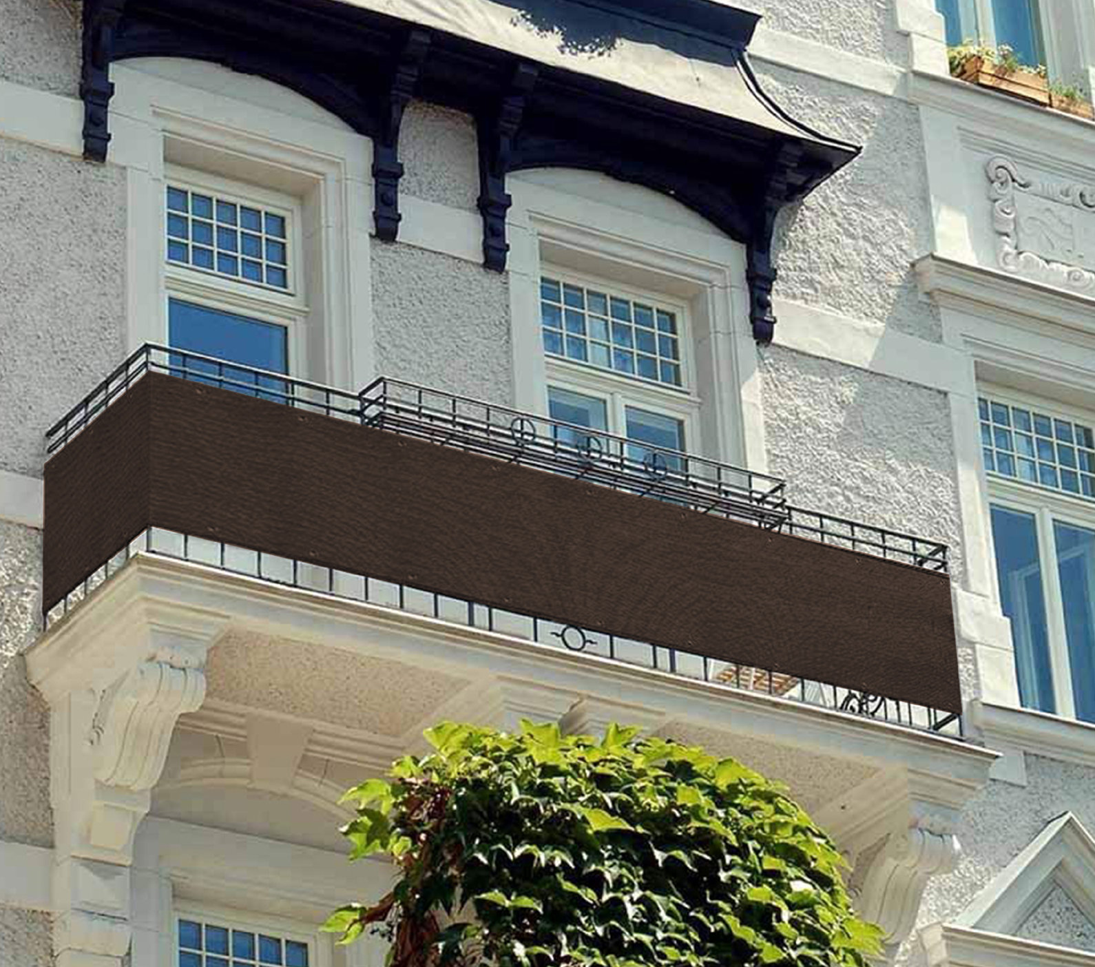 iH casadécor Privacy Balcony Cover (Black) & Reviews | Wayfair