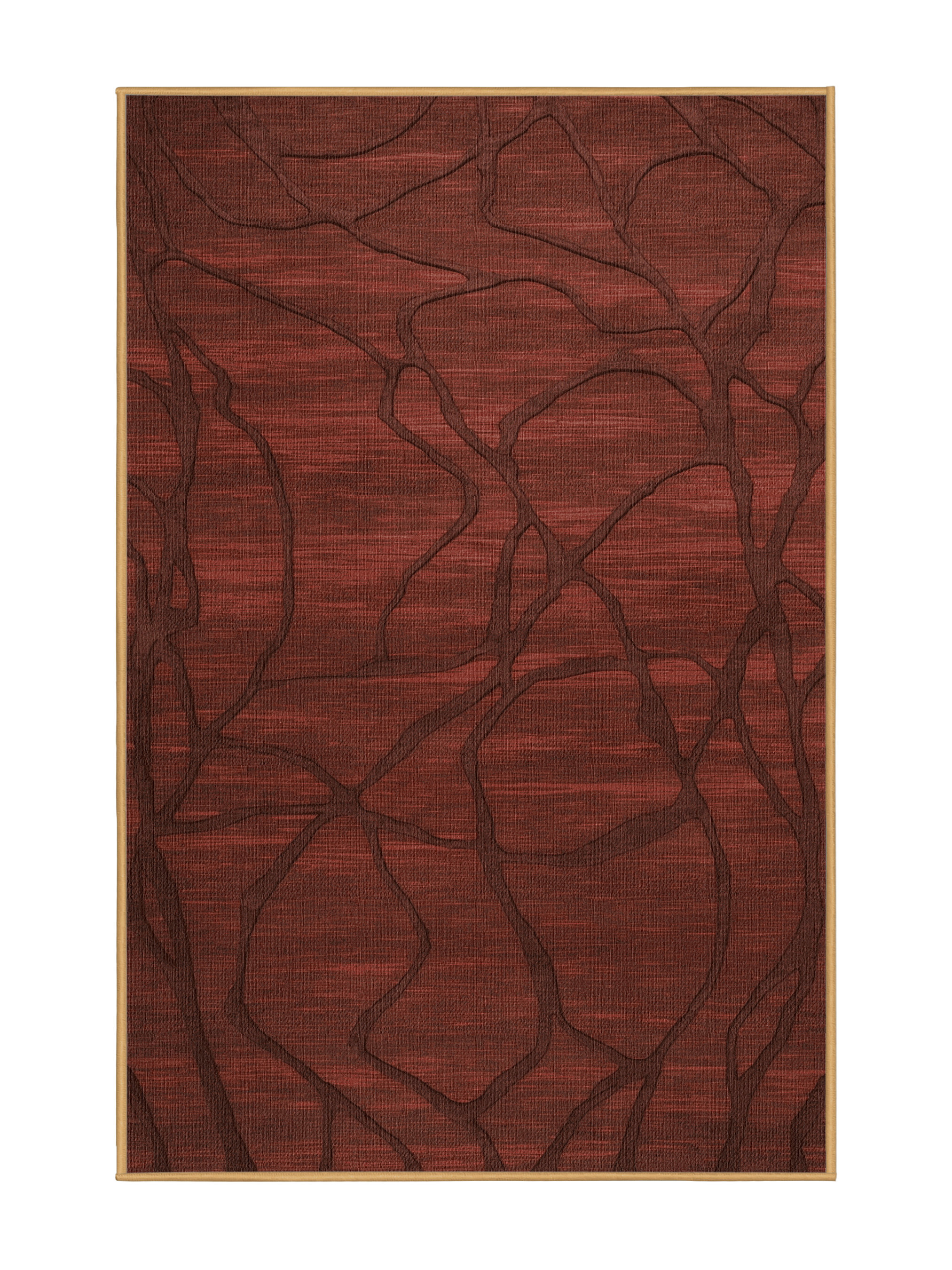 Hokku Designs Machine Washable Abstract Brown Area Rug | Wayfair