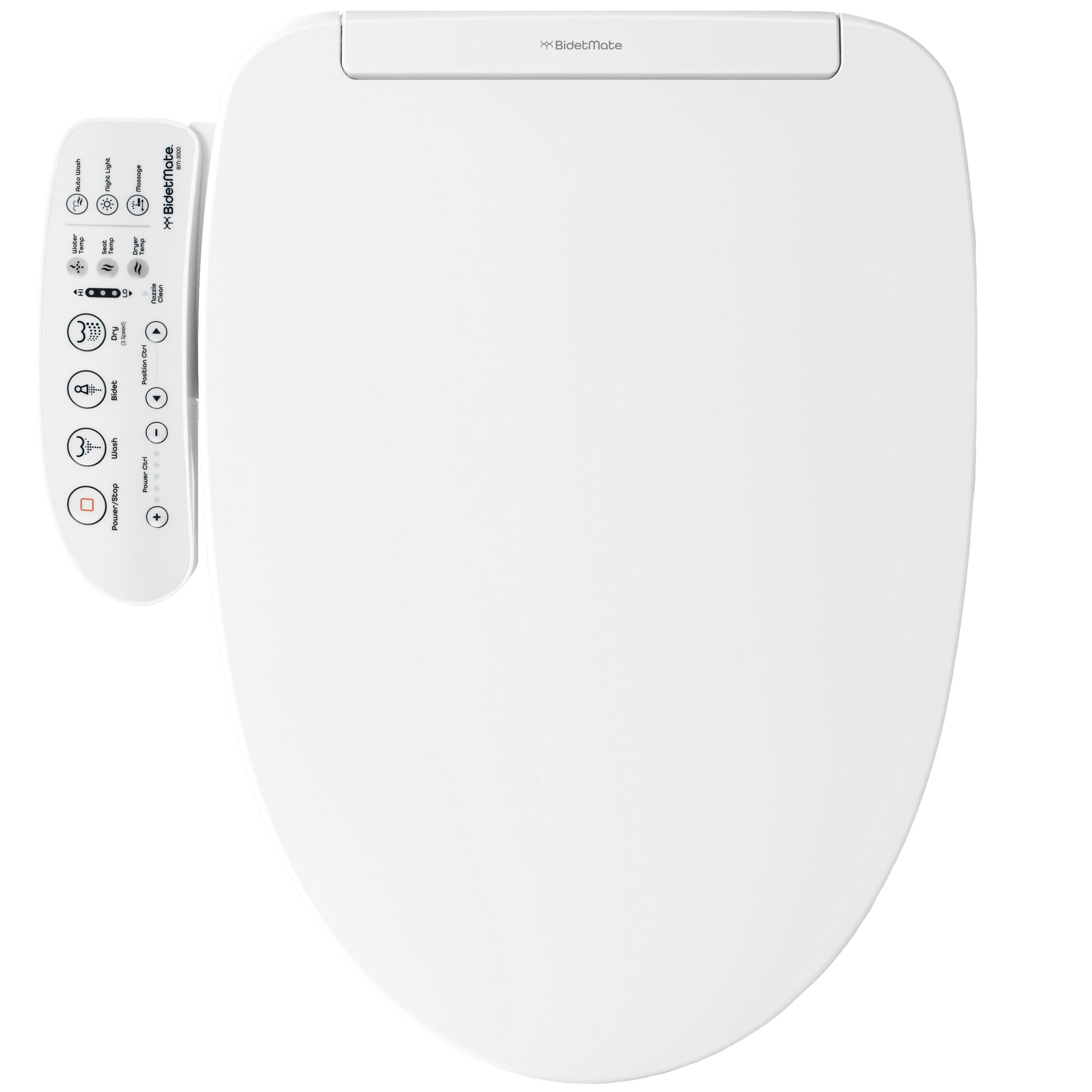 BidetMate 3000 Series Electric Heated Bidet Smart Toilet Seat with ...