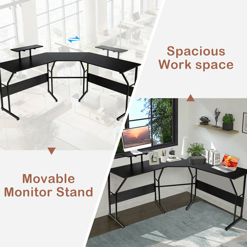 17 Stories Curved Gaming Desk | Wayfair
