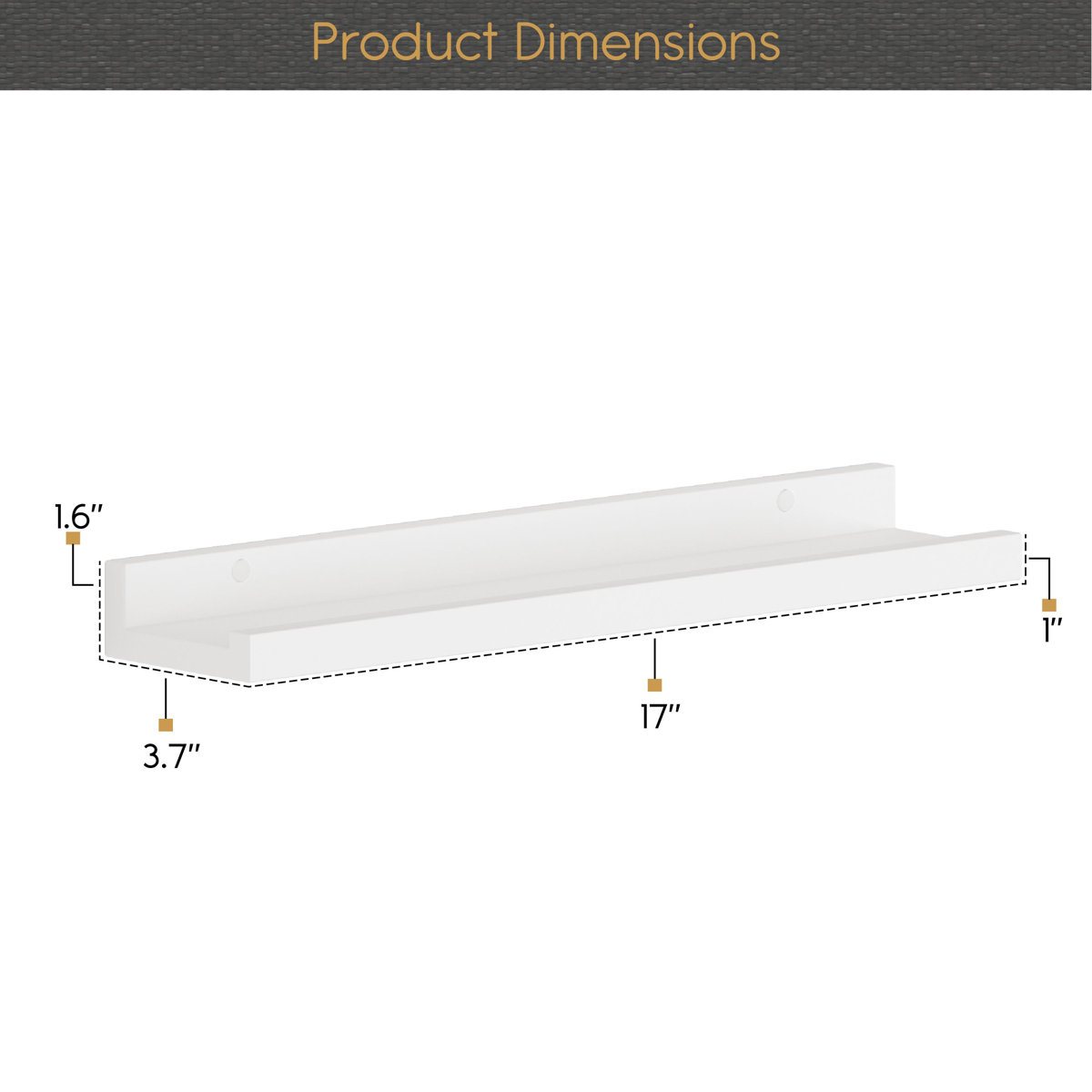 Ebern Designs Hisbe 4 Piece Picture Ledge Wall Shelf & Reviews | Wayfair