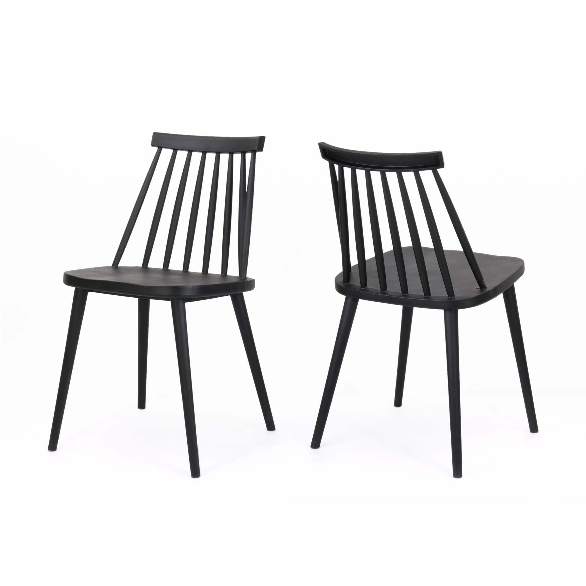 Gracie Oaks Farmhouse Spindle Back Dining Chairs, Set Of 2 | Wayfair