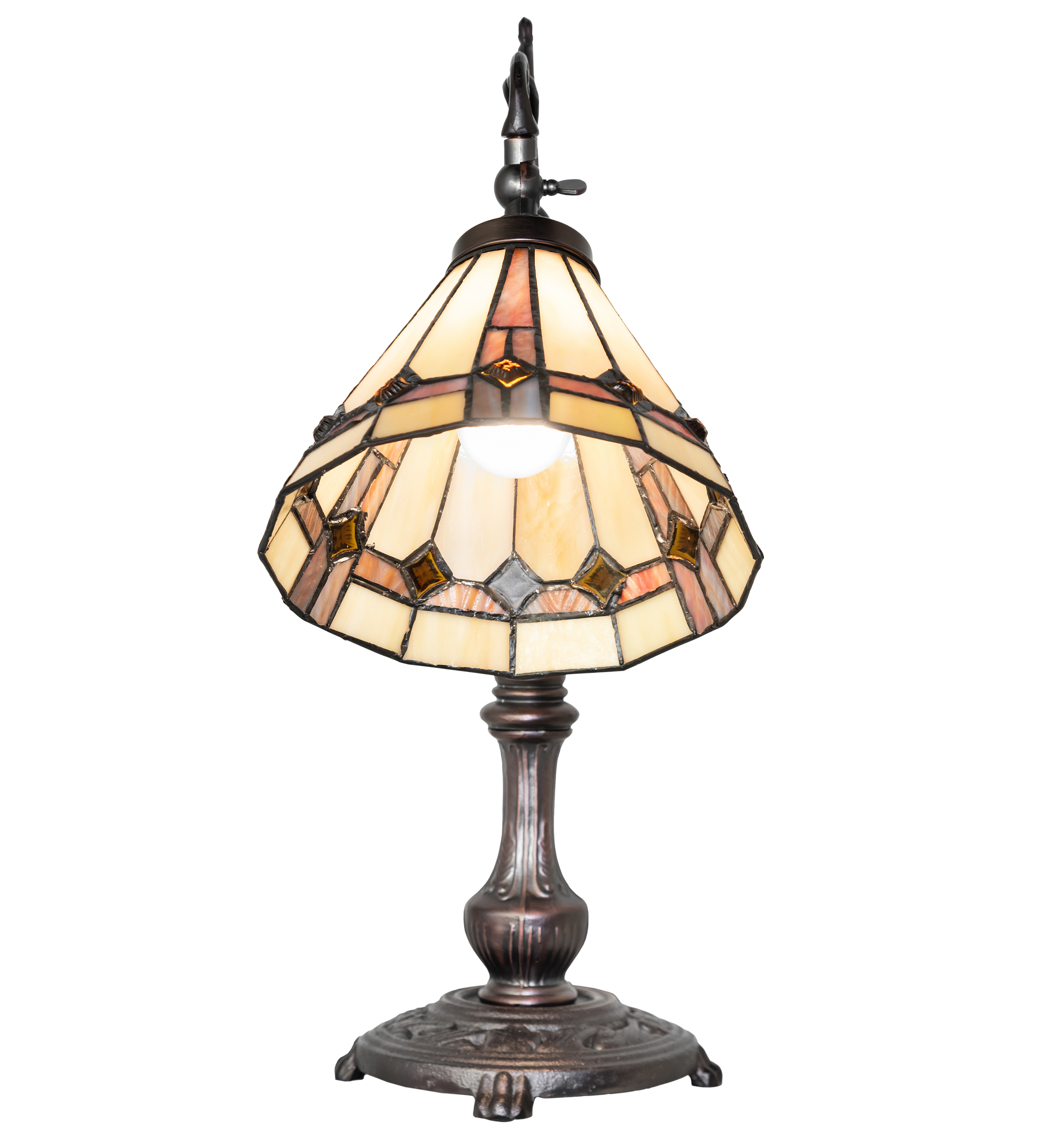 Canora Grey 20" High Belvidere Bridge Arm Table Lamp | Wayfair
