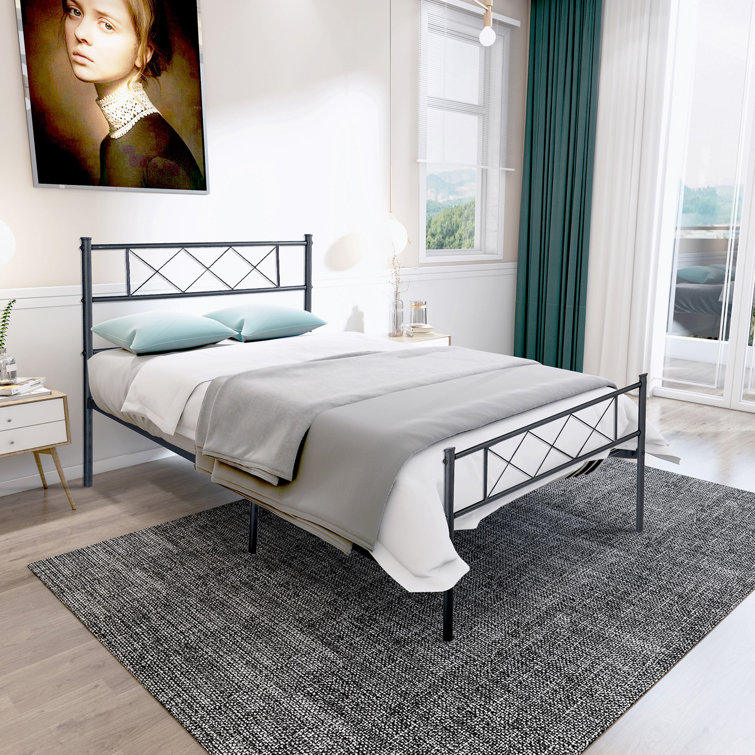 Home Decor Modern Design Metal Bed Frame Colour For Bedroom Or ...
