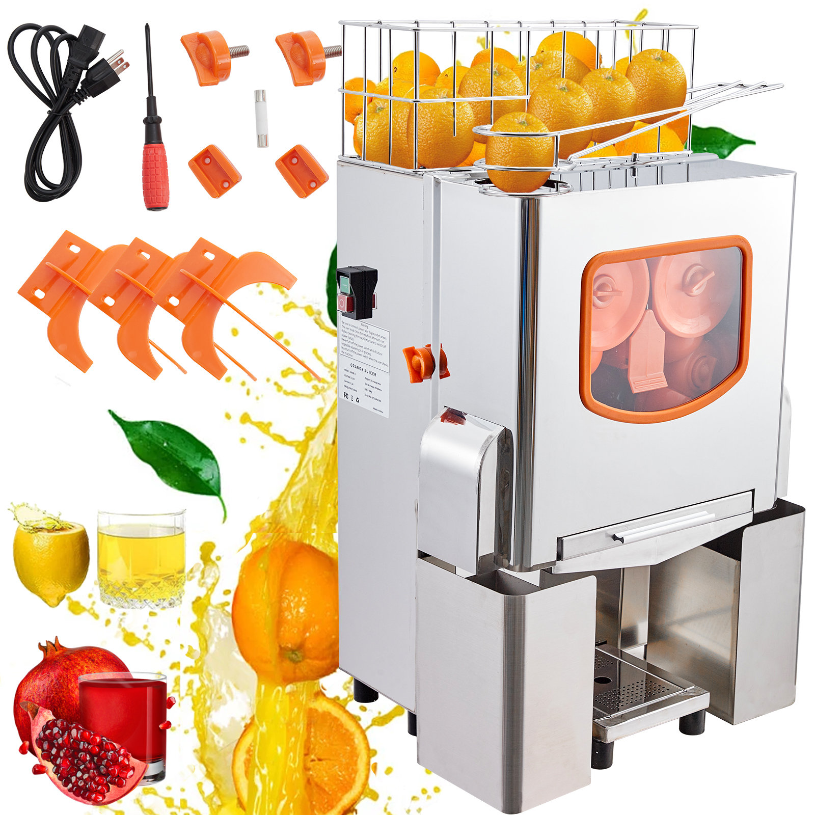 Fashionwu Commercial Juicer Machine Electric Orange Juice Machine With ...