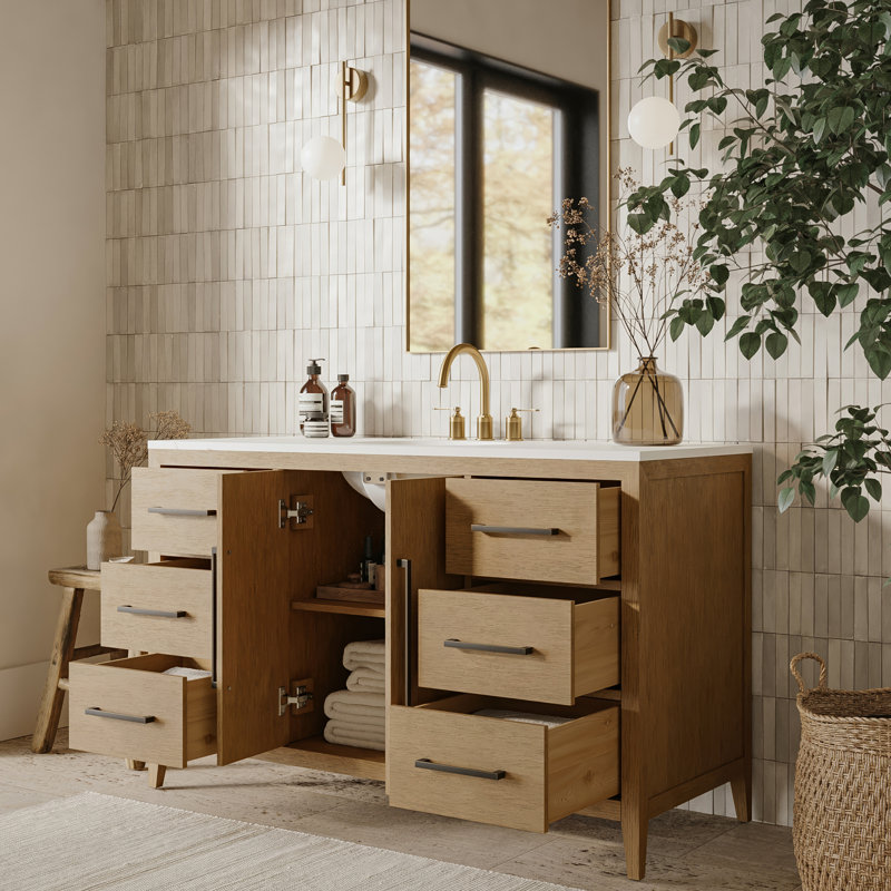 Highbury Furnishings Alsup 54" Single Bath Vanity & Reviews | Wayfair