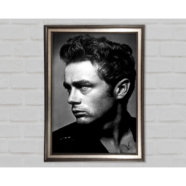Brayden Studio James Dean Classic B And W - Single Picture Frame Art ...