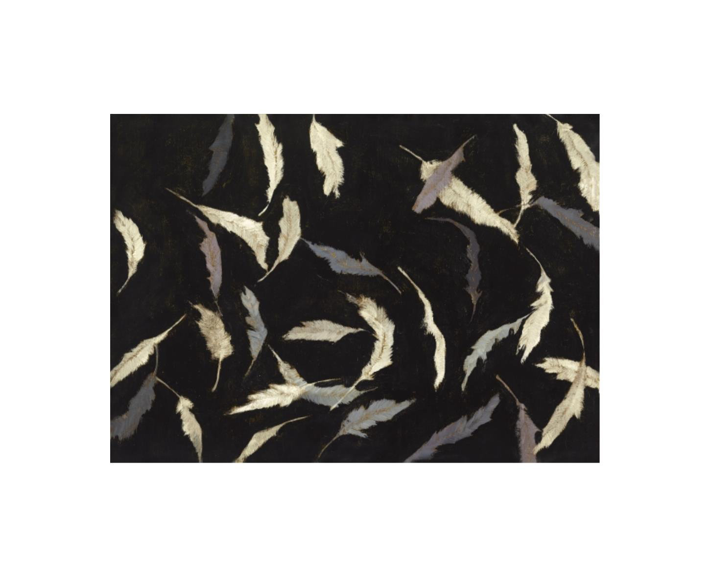 Chelsea Art Studio Falling Feathers Black IV by Sarah Atkinson ...