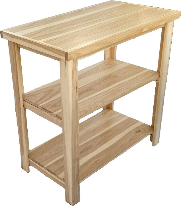 Gracie Oaks Nebeyu Prep Table with Solid Wood Top | Wayfair