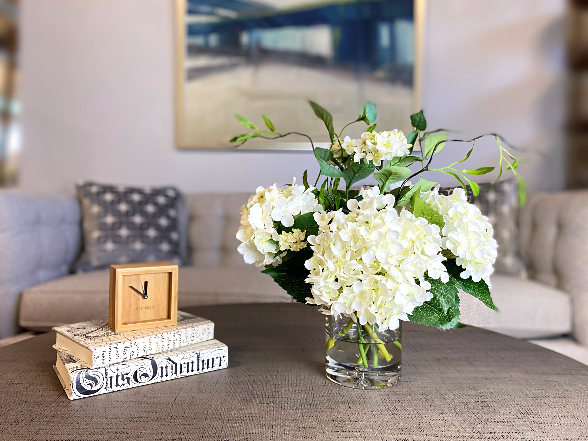 Willa Arlo™ Interiors Izora Faux Hydrangea Centerpiece in Vase ...