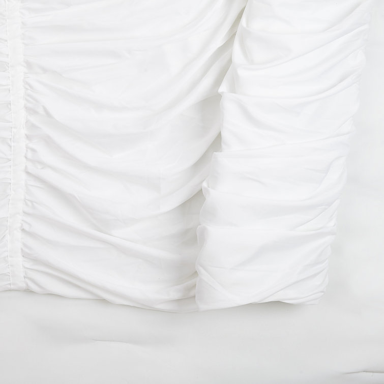 Jessica Simpson Home Pearl Texture 3-Piece Ruched Comforter Set ...