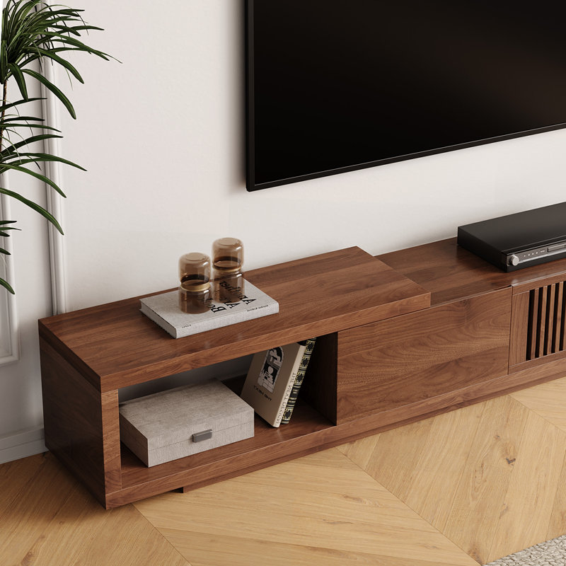 Latitude Run® Aashu 78"-103" Retracted Extendable TV Stand -Mid Century ...