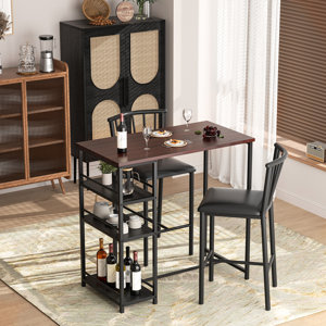 17 Stories Jeronn 3 - Piece Dining Set & Reviews | Wayfair