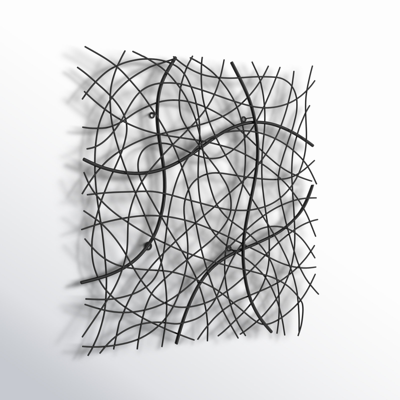 Mercury Row® Abstract Square Metal Wall Décor & Reviews | Wayfair