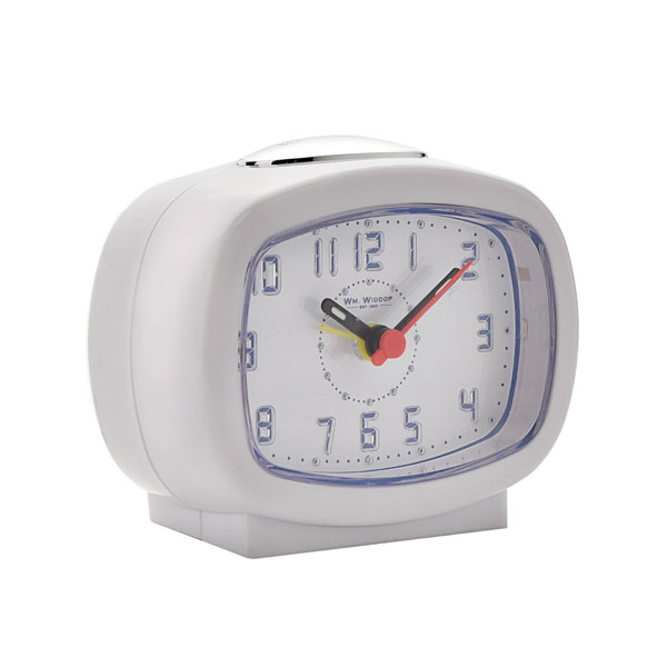 Wm Widdop Analogue Quartz Movement / Crystal Alarm Tabletop Clock in ...