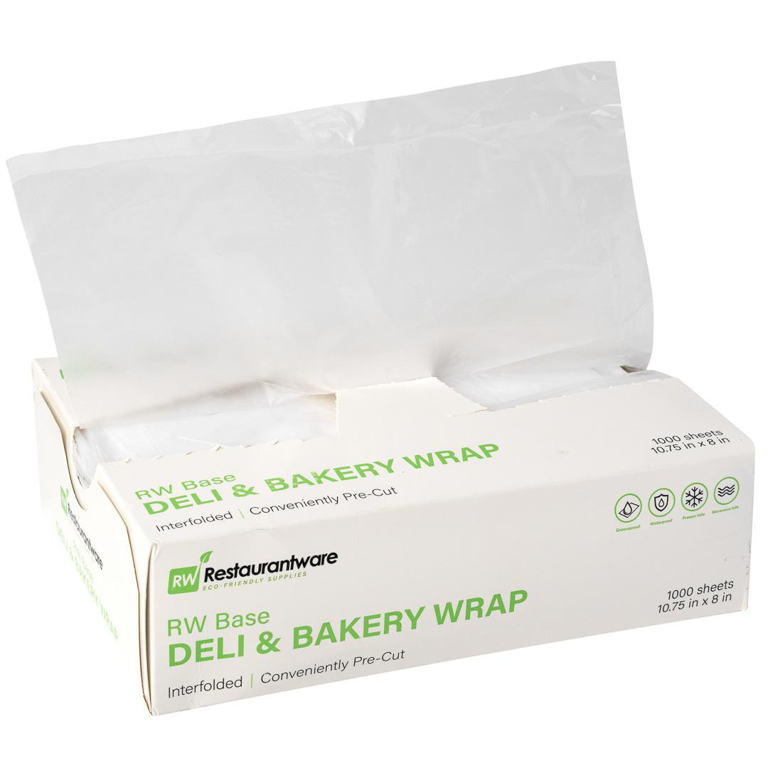 Restaurantware-RW Base 10.75 x 8 Inch Plastic Deli Sheets, 1000 ...