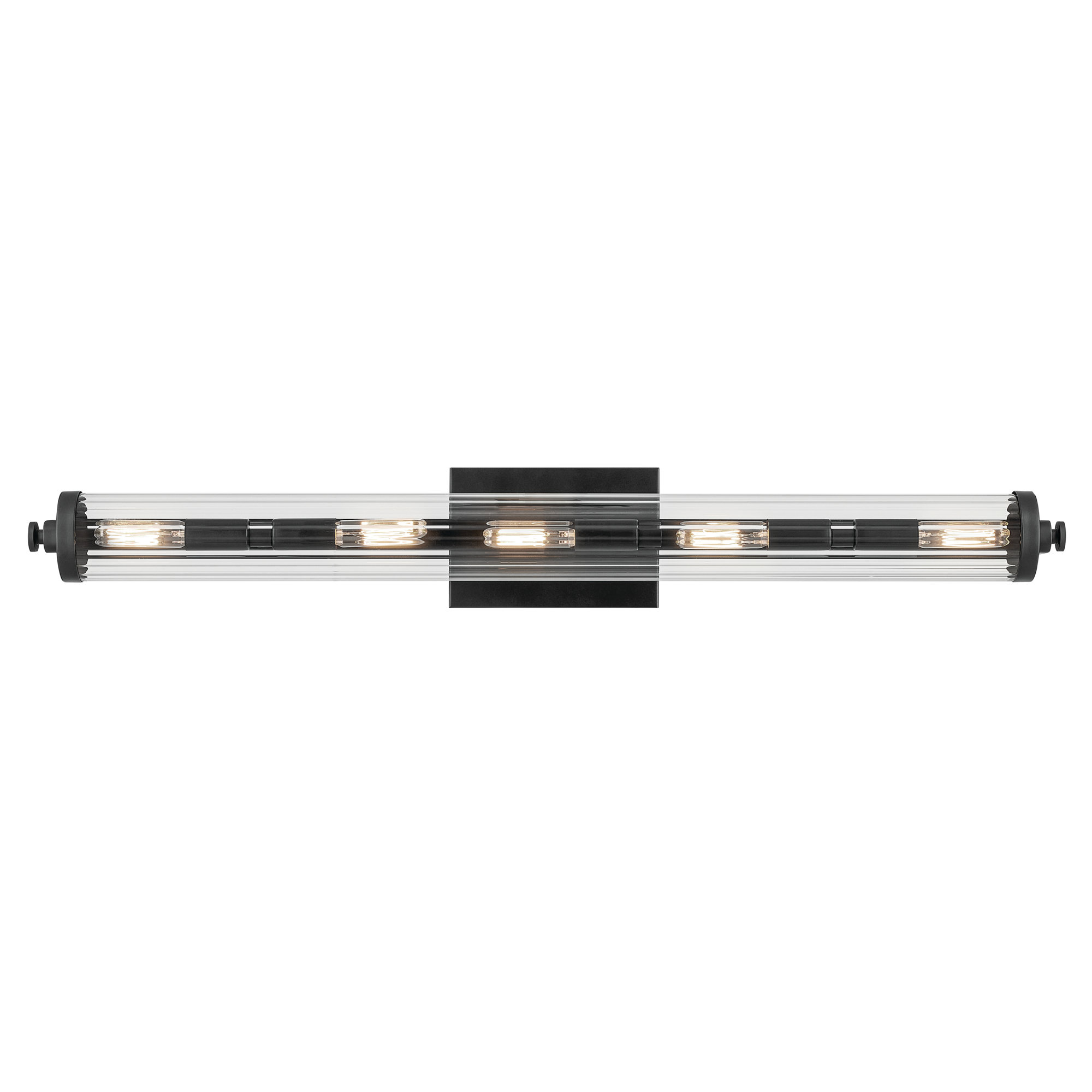 17 Stories 32 5-Light Linear Vanity Light with Clear Fluted Glass ...